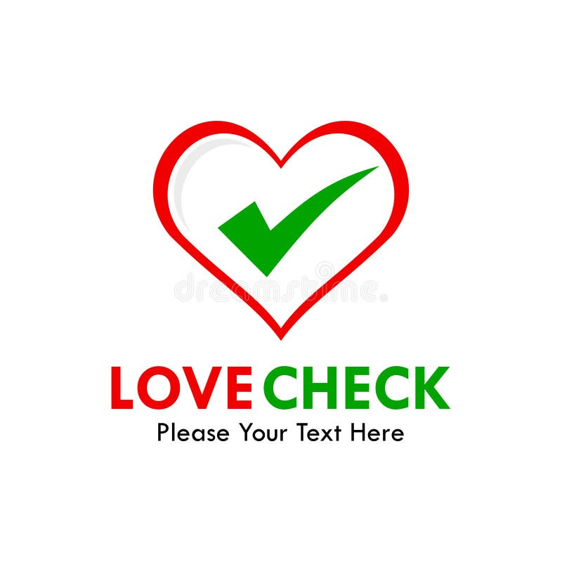 Love check stock vector. Illustration of checkmark, concept - 263548622