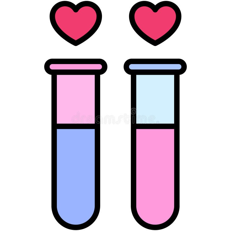 Love Chemistry Icon, Love and Heart Vector Stock Vector - Illustration ...