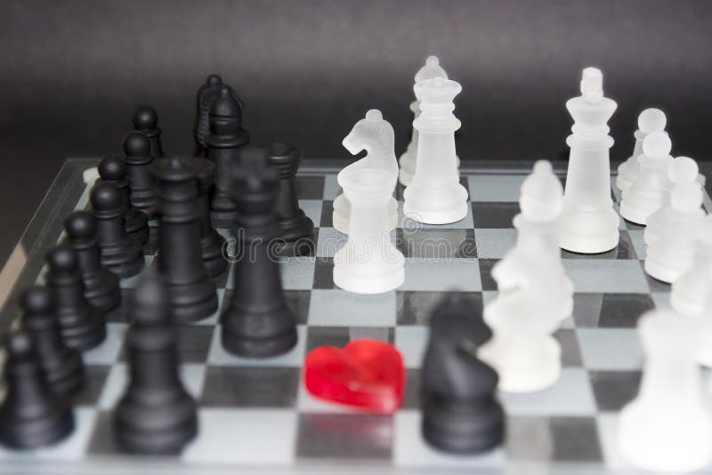 Love chess stock image. Image of fight, battle, pawn - 46679037