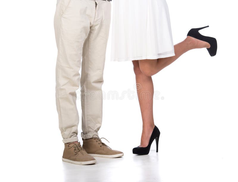 Close Up Of A Cuddling Couple Legs Stock Image - Image of dating, bride ...