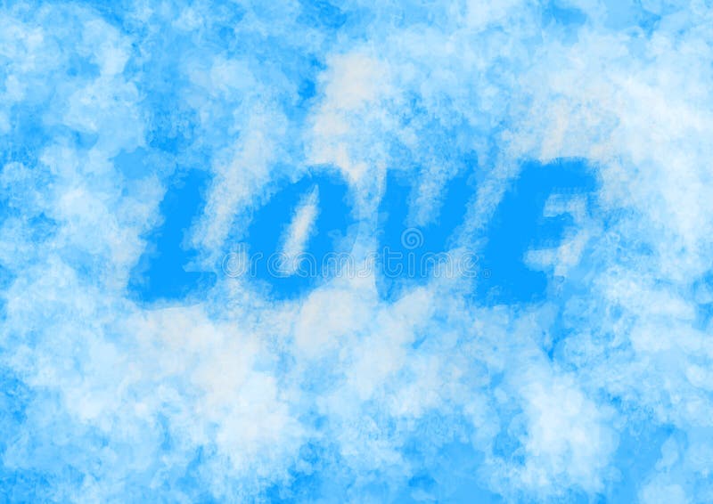 Love in the clouds stock image. Image of weather, cloudscape - 37956349