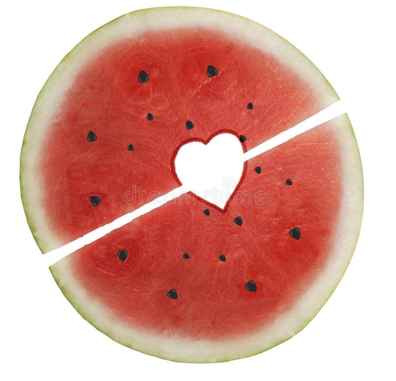 Love concept stock photo. Image of shape, delicious, watermelon - 2663326