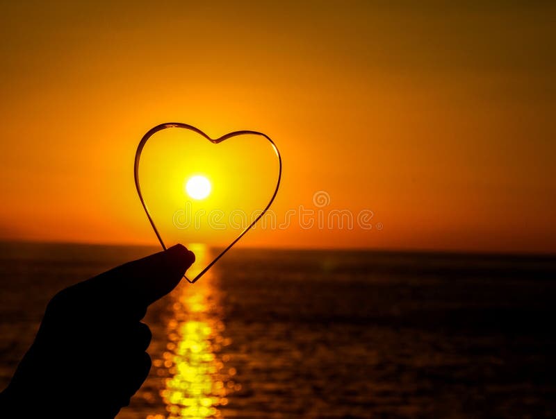 Love Concept stock photo. Image of ocean, idea, sunset - 242579080