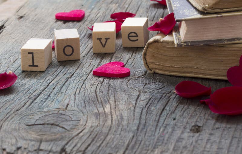 Love concept stock photo. Image of love, book, flower - 56957306