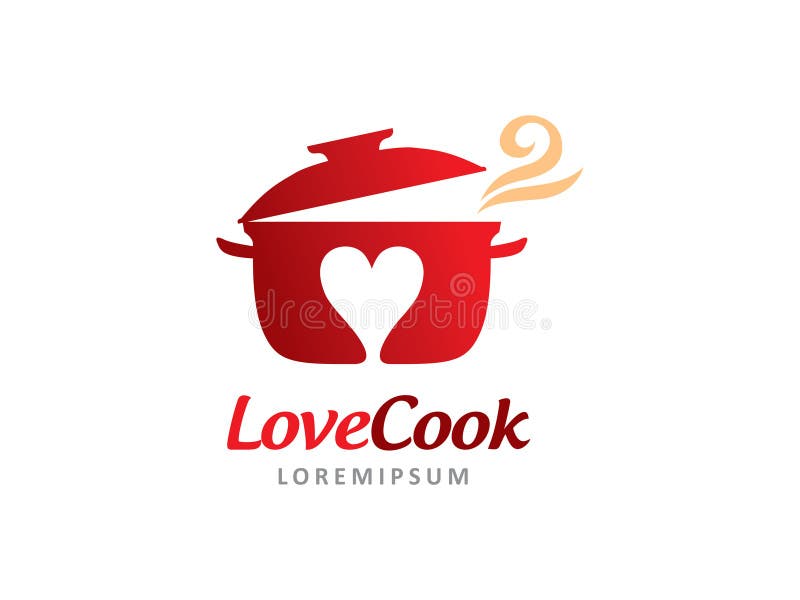 Love Cook Logo Symbol or Icon Template Stock Vector - Illustration of ...