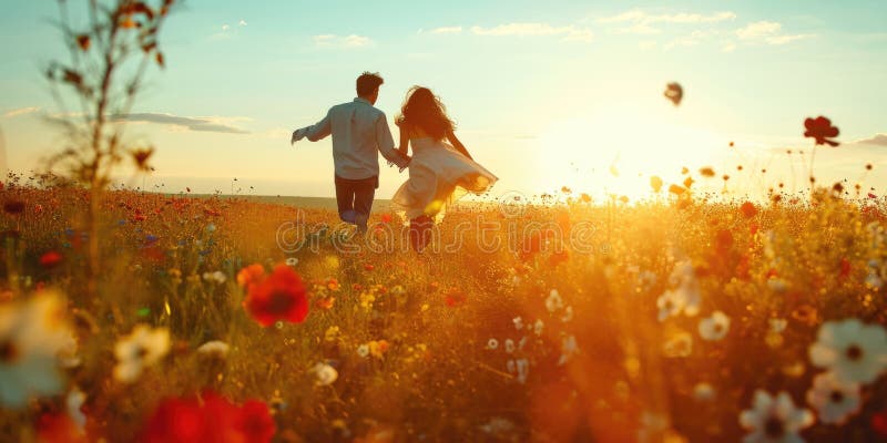 Love Couple in Beautiful Nature Scene of Pragma Stock Image - Image of ...