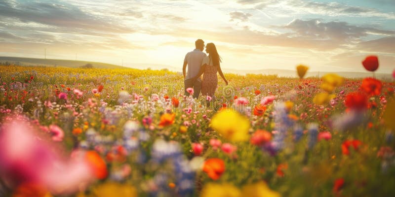 Love Couple in Beautiful Nature Scene of Pragma Stock Photo - Image of ...