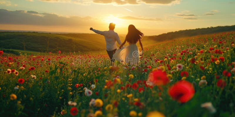 Love Couple in Beautiful Nature Scene of Pragma Stock Image - Image of ...