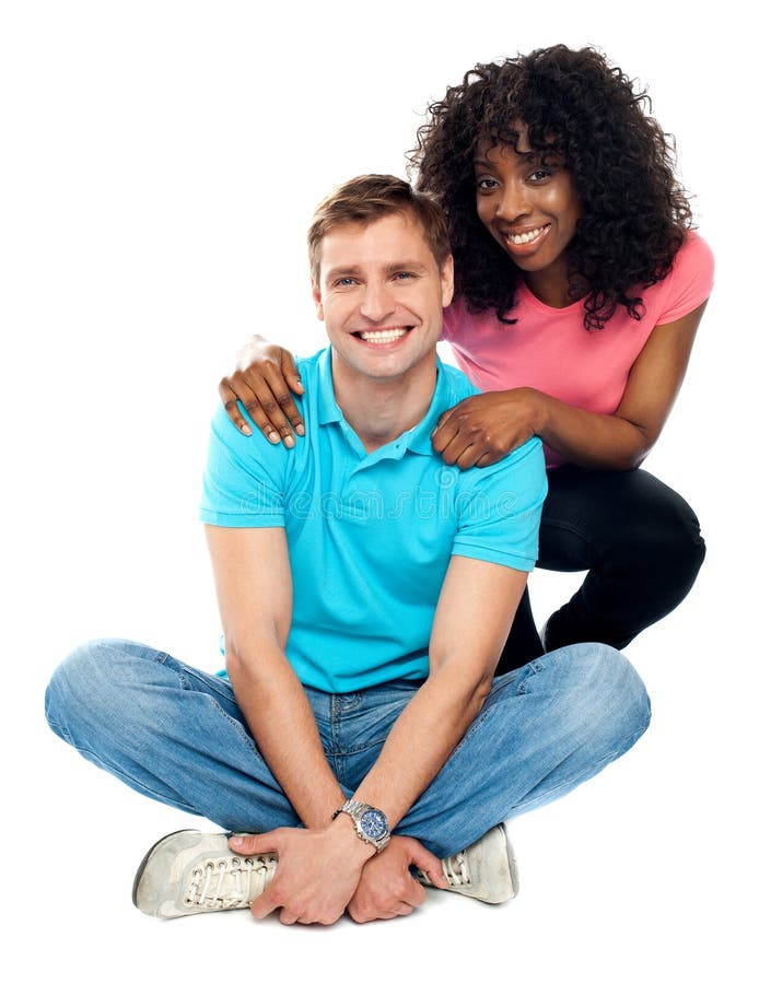 Love Couple Sitting On Floor Stock Image Image Of Floor People 25261625