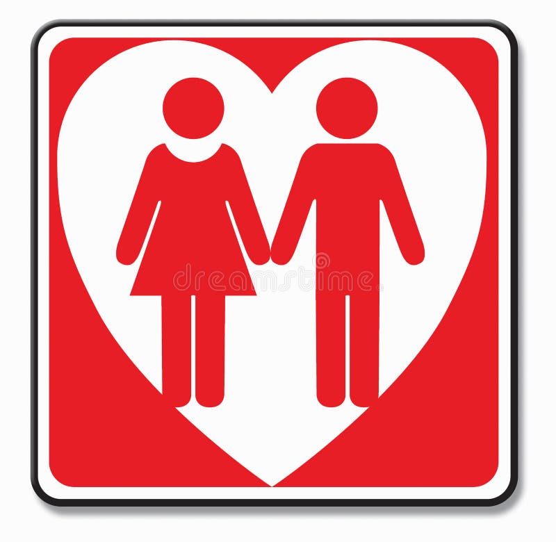 Love Couple Symbol stock illustration. Illustration of tootsie - 81901