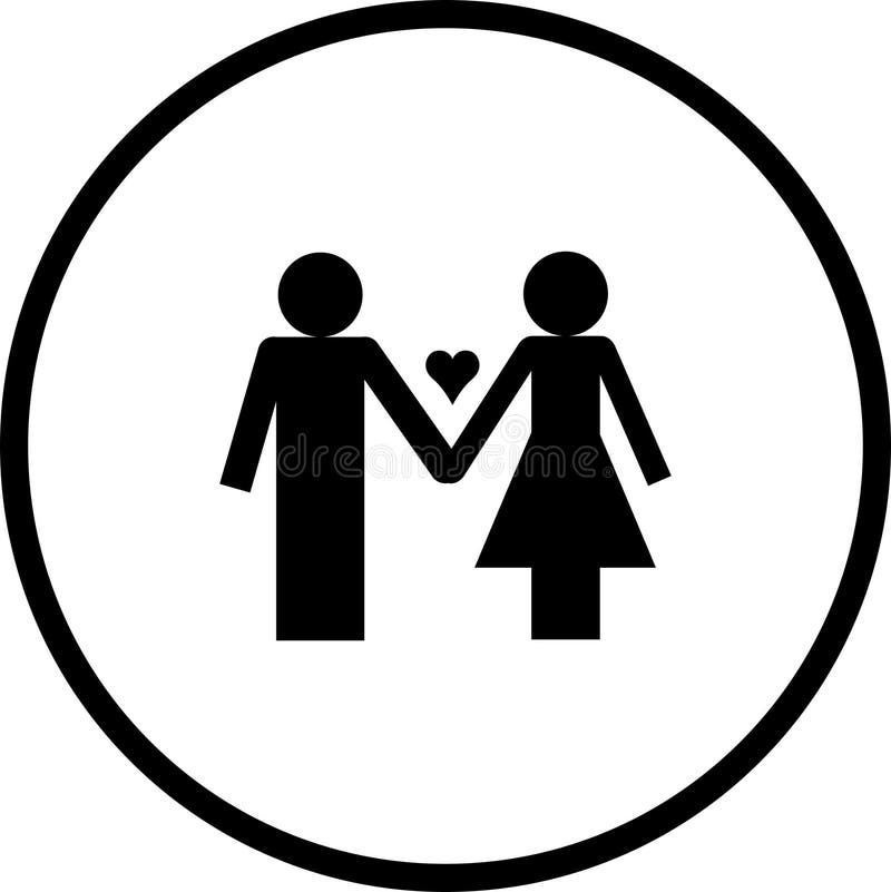 Love couple vector symbol stock vector. Illustration of date - 4577157