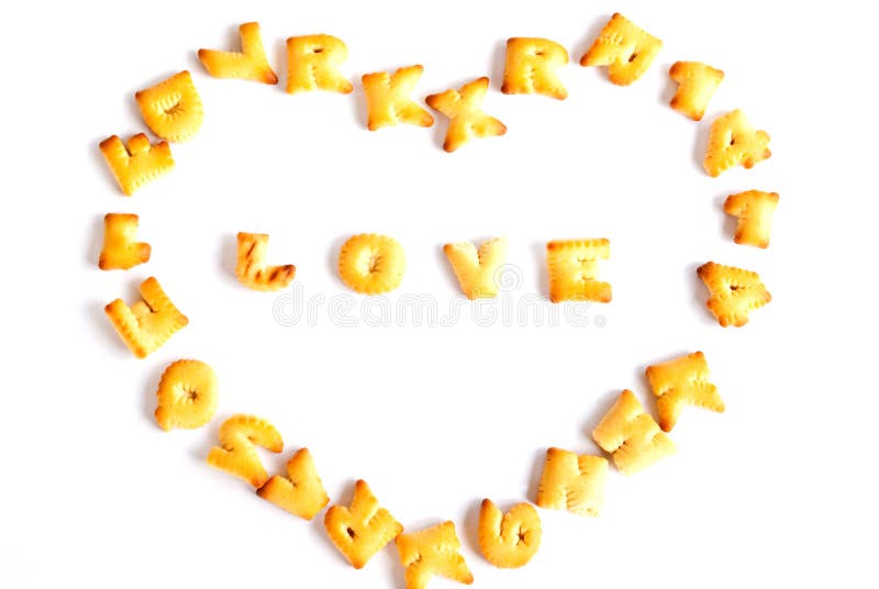 Love cracker isolated. stock image. Image of treat, background - 24662787