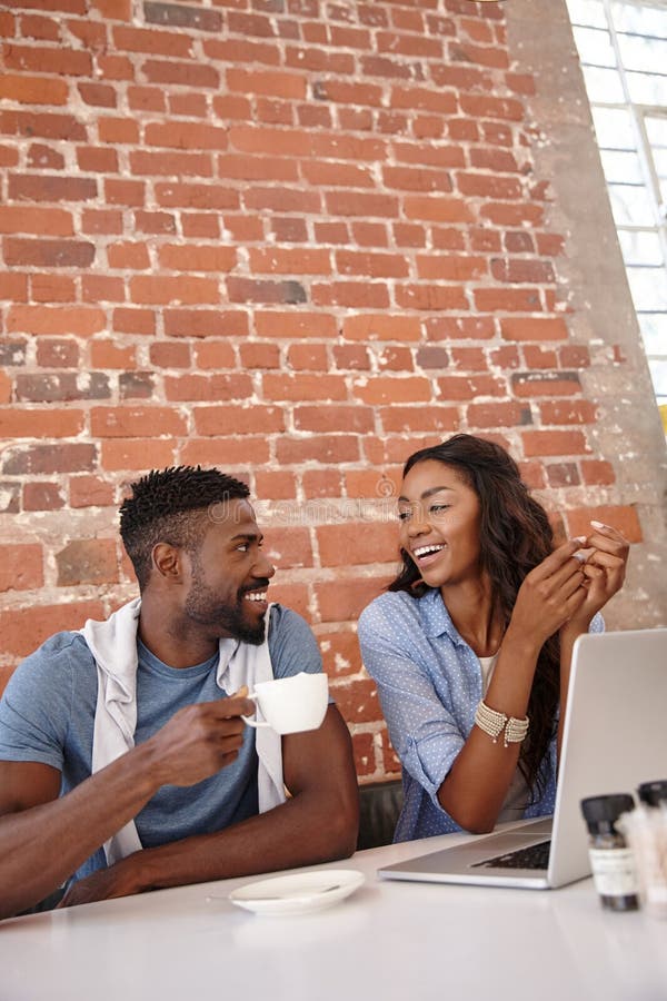 Love, Date and Couple in Coffee Shop, Bonding and Conversation for ...