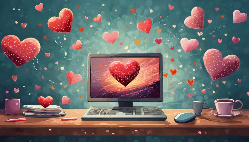 Love Computer Stock Illustrations – 65,926 Love Computer Stock ...