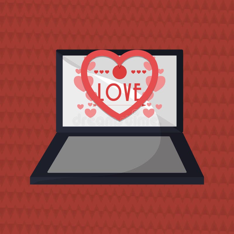 Love Design. Romantic Icon. Colorfull Illustration, Graph Stock ...