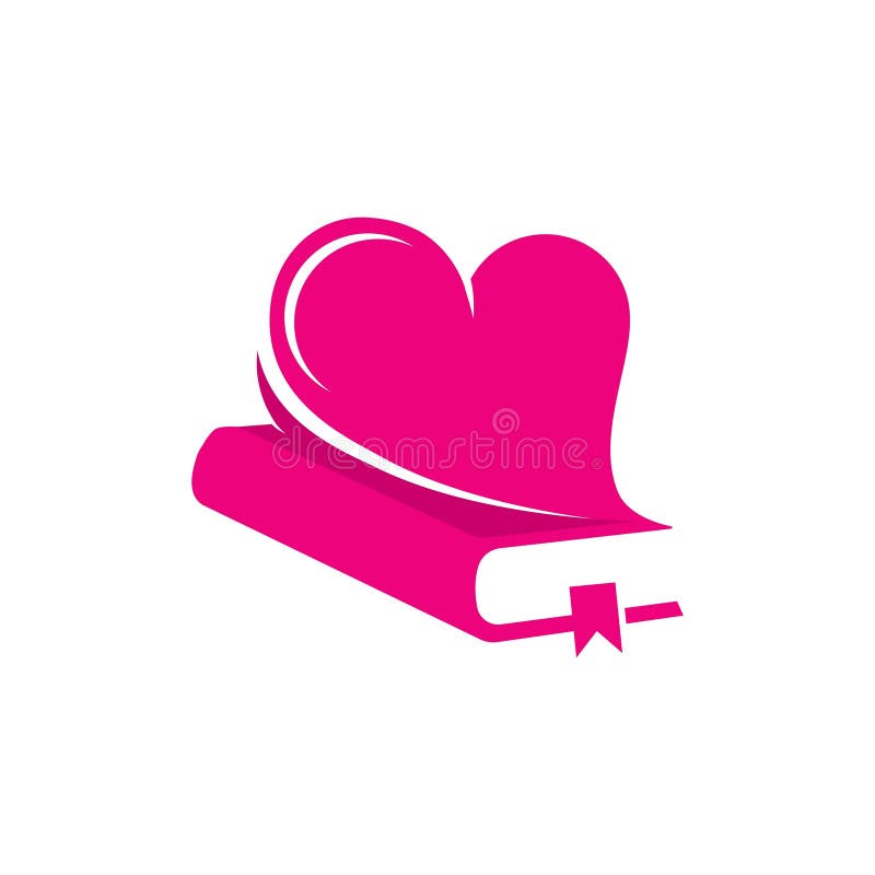 Love Diary Book Logo Vector Icon. Love Book Logo Icon Illustration ...