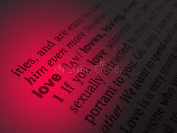 Love in the dictionary stock image. Image of define, lover - 10519491