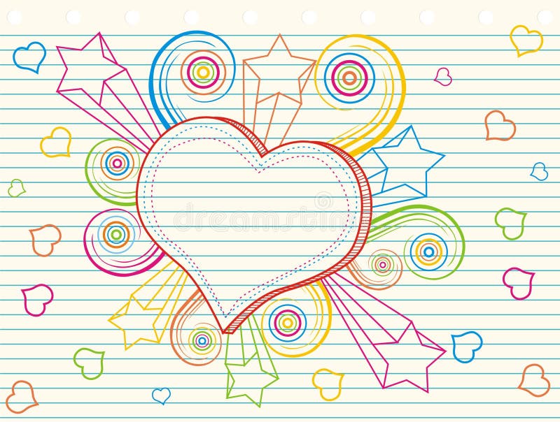 Love doodle vector set stock vector. Illustration of kiss - 45413278