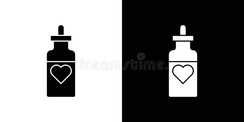 Love Elixir Icon Outline Sign Symbol Set Stock Vector - Illustration of ...