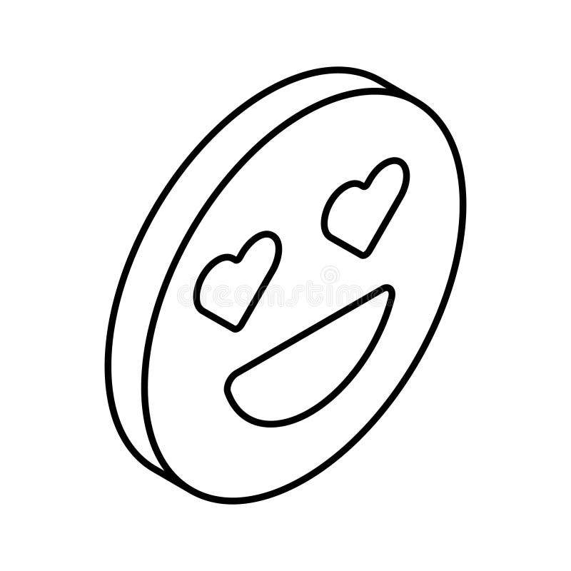 Love Emoji, Heart Eye Emoji, Smiley Vector Design Stock Vector ...