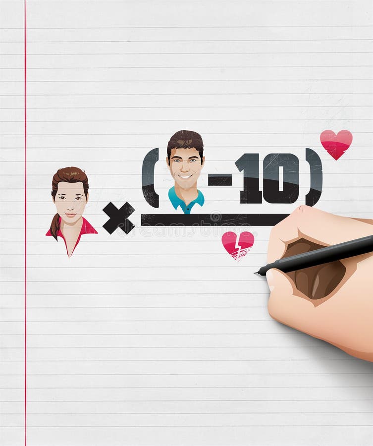 Love equation math stock illustration. Illustration of education - 43318111