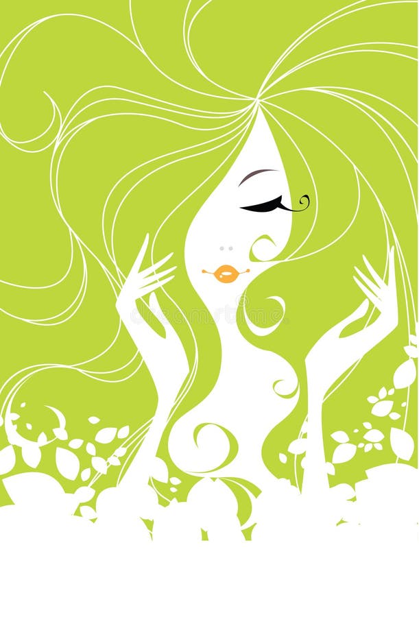 Love face stock vector. Illustration of profile, serene - 20049611