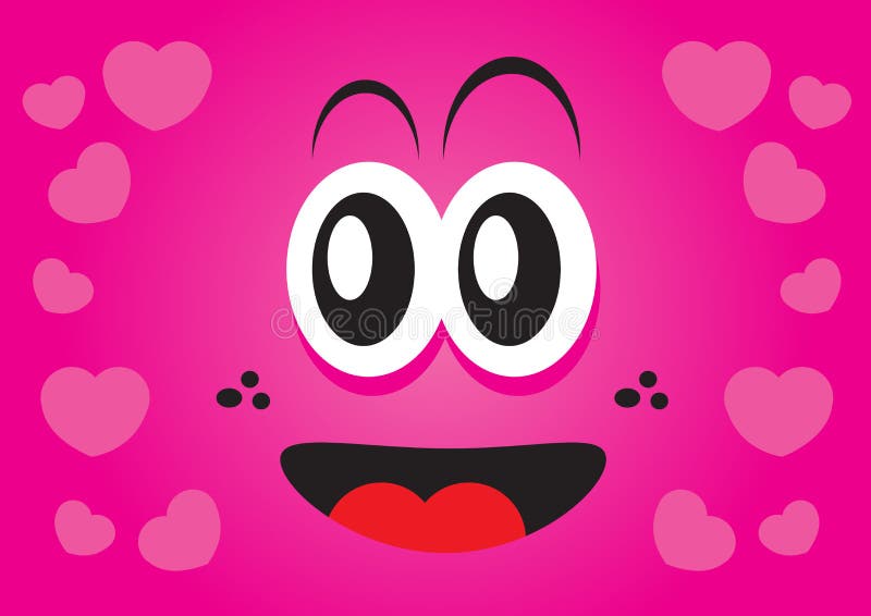 Love face stock vector. Illustration of laugh, abstract - 22782803