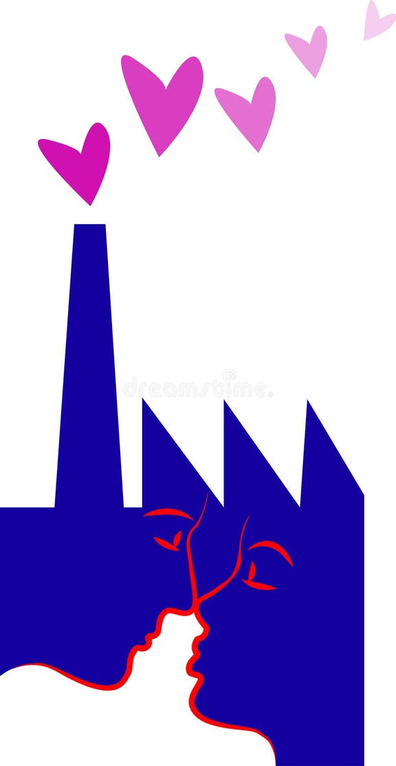 Love factory stock vector. Illustration of emotion, industry - 13239313