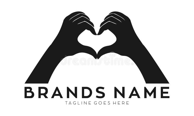 Love Finger Illustration Vector Logo Stock Vector - Illustration of ...