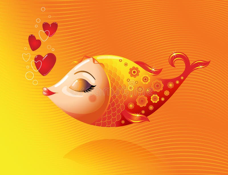 Love Goldfish Stock Illustrations – 580 Love Goldfish Stock ...
