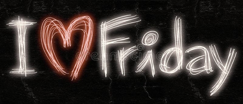 Love friday symbol stock illustration. Illustration of office - 82013956