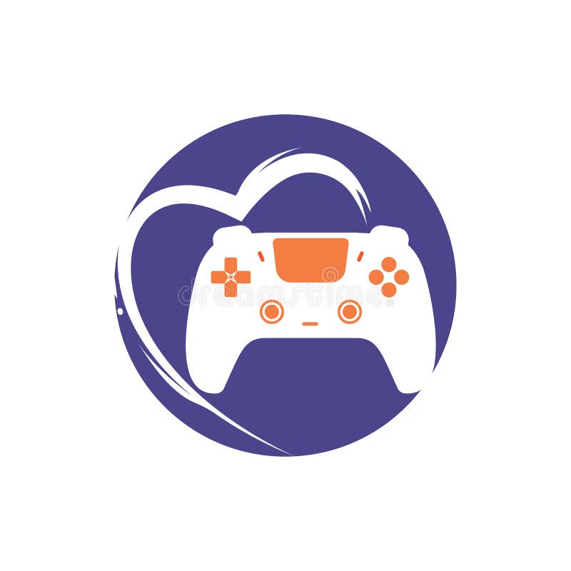 Love Games Vector Logo Design Template. Vector Illustration of a ...