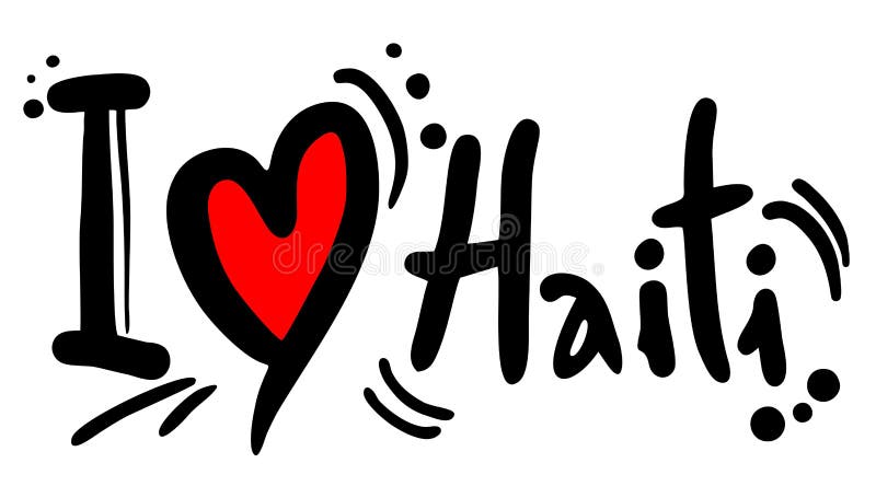 Love haiti art stock vector. Illustration of port, love - 249739341
