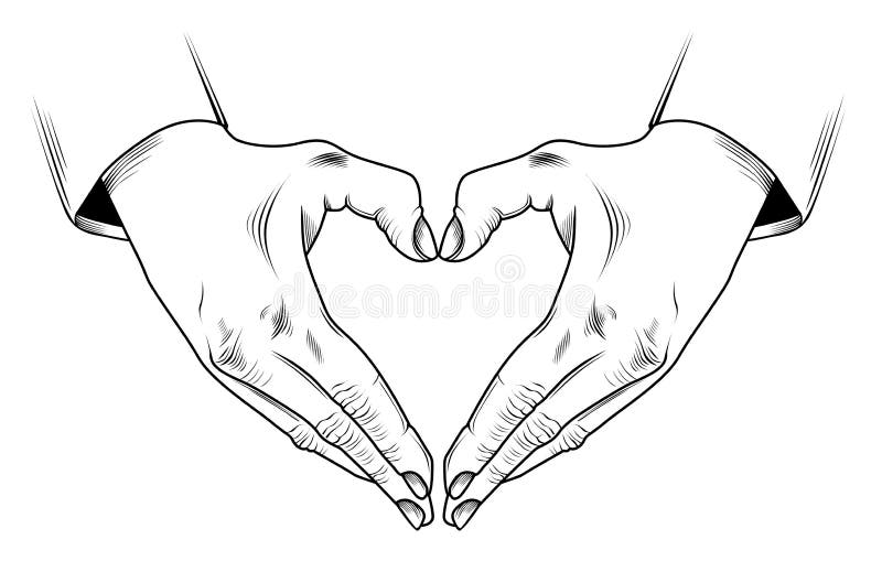 Love Hand stock vector. Illustration of hand, making - 47881179