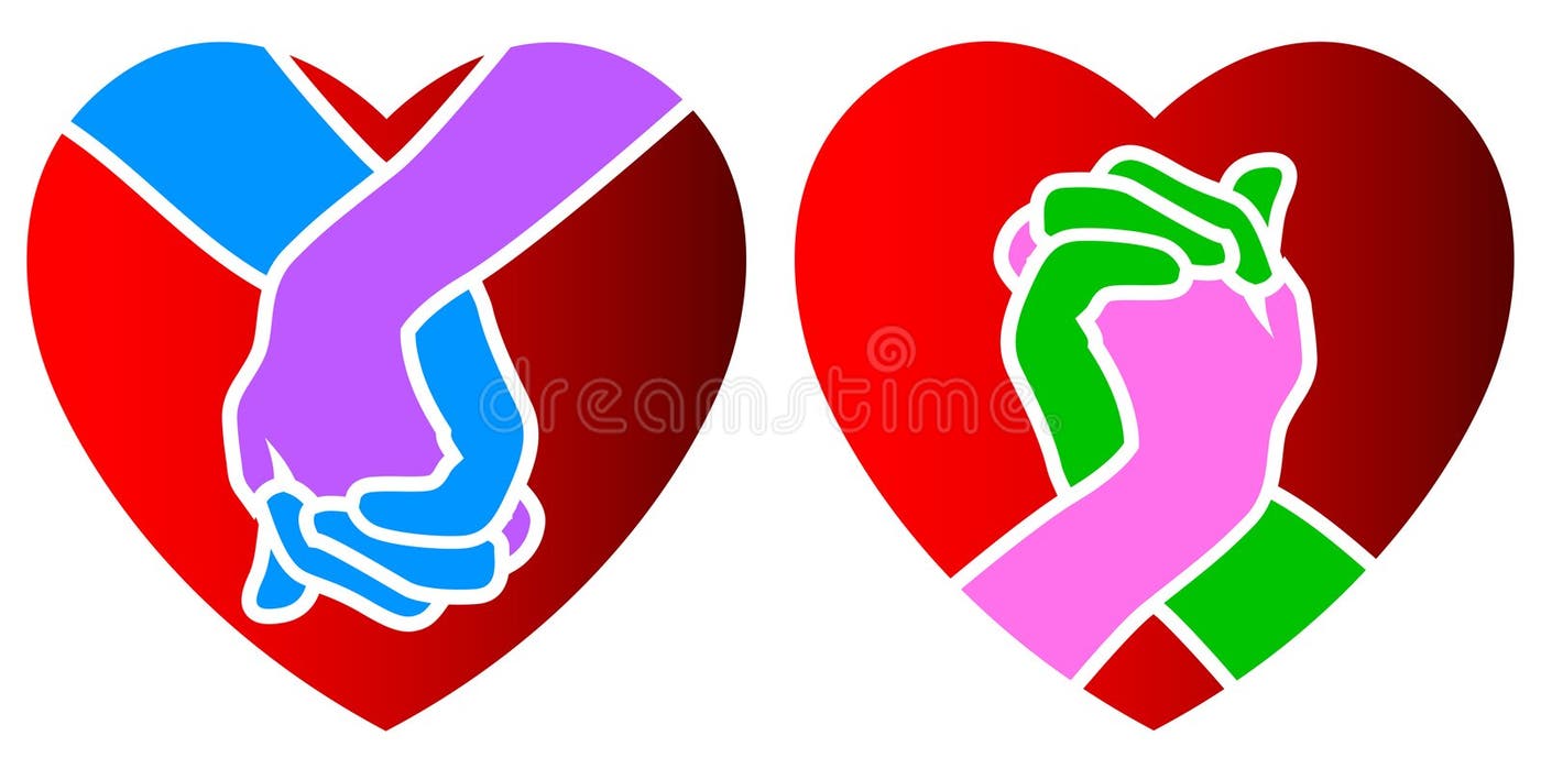 Shaking Hands Heart Stock Illustrations – 471 Shaking Hands Heart Stock ...
