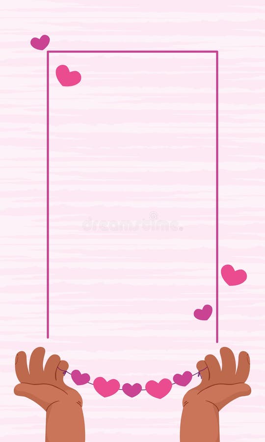 In love hands in frame stock vector. Illustration of human - 266770318