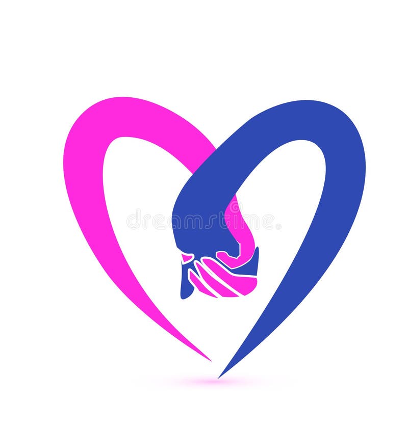 Love hands logo stock vector. Illustration of friends - 35139030