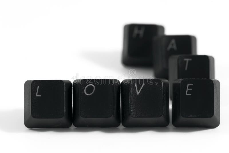 Love Hate stock image. Image of white, passion, emotion - 14358053