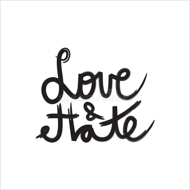 Love & Hate stock illustration. Illustration of icon - 97677527
