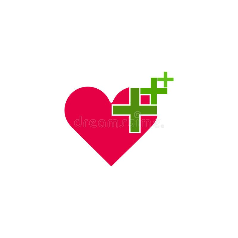 Love Healthy Plus Medical Motion Process Symbol Logo Vector Stock ...