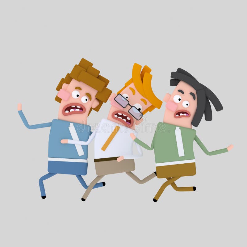 Love heart chasing lovers stock illustration. Illustration of heart ...