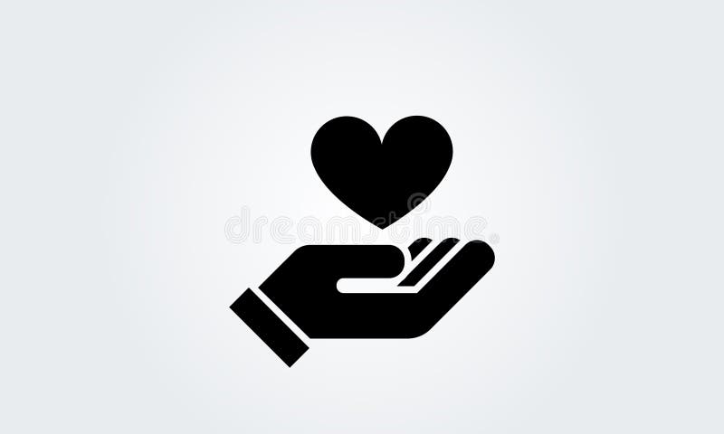 Love Heart, Hand Shape Symbol Web Icon Vector Illustration Stock Vector ...