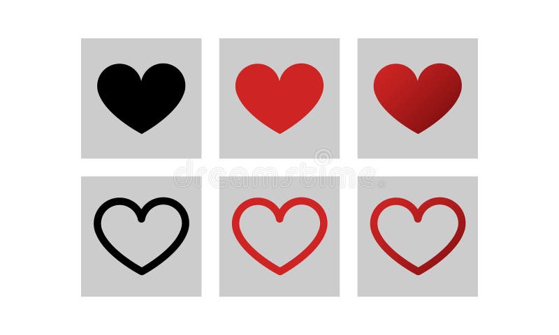Love Heart, Hand Shape Symbol Web Icon Vector Illustration Stock Vector ...