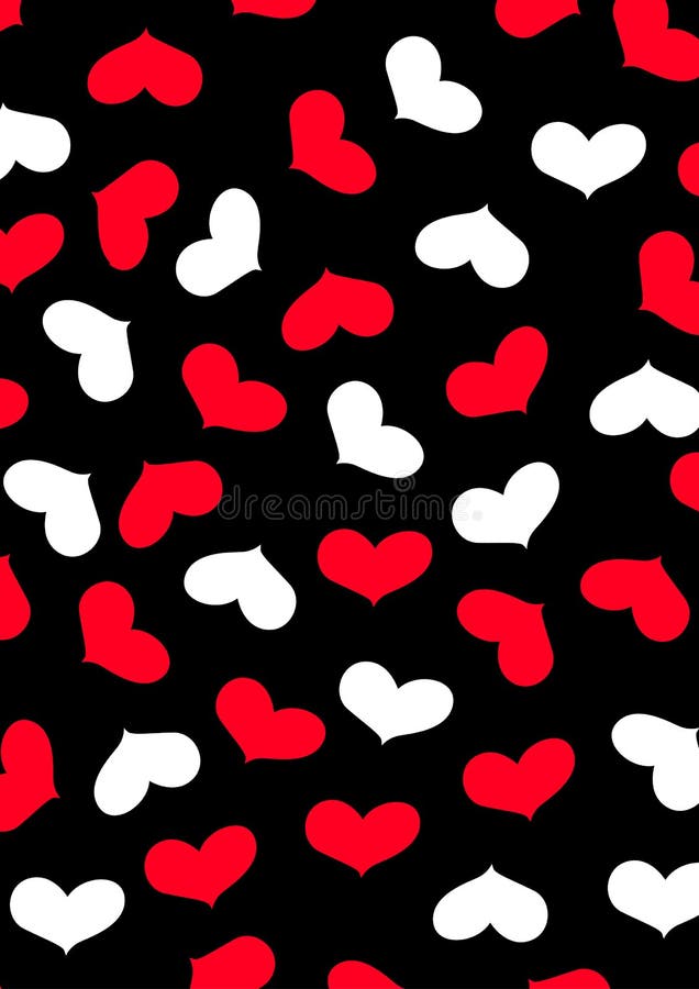 Love heart repeat pattern. stock vector. Illustration of fashion - 36577239