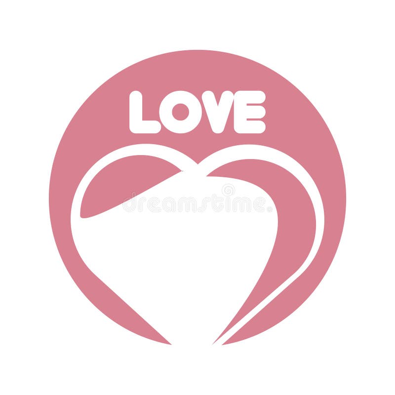 Love Heart Romantic Ornament Stock Vector - Illustration of retro ...