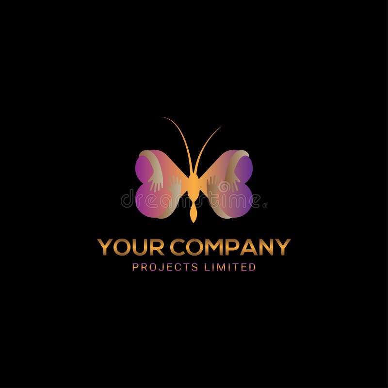 Love, Heart Sign Butterfly Logo Template Design Stock Vector ...