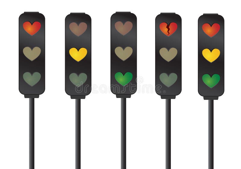 Love/Heart Traffic Signals stock vector. Illustration of concept - 15373911