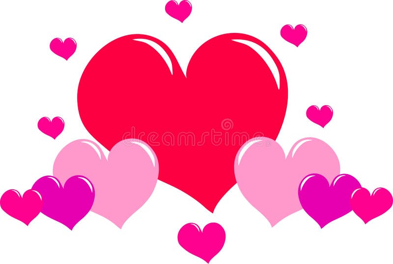 Love Hearts stock vector. Illustration of pattern, occasion - 55514
