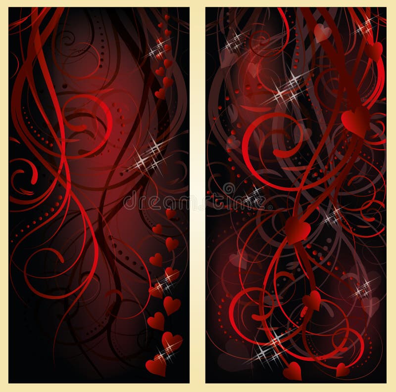 Love hearts banners stock vector. Illustration of pattern - 48892383