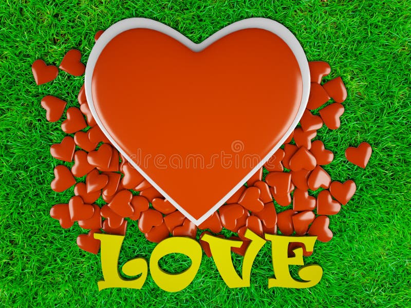 Love & hearts3 stock illustration. Illustration of people - 36397683